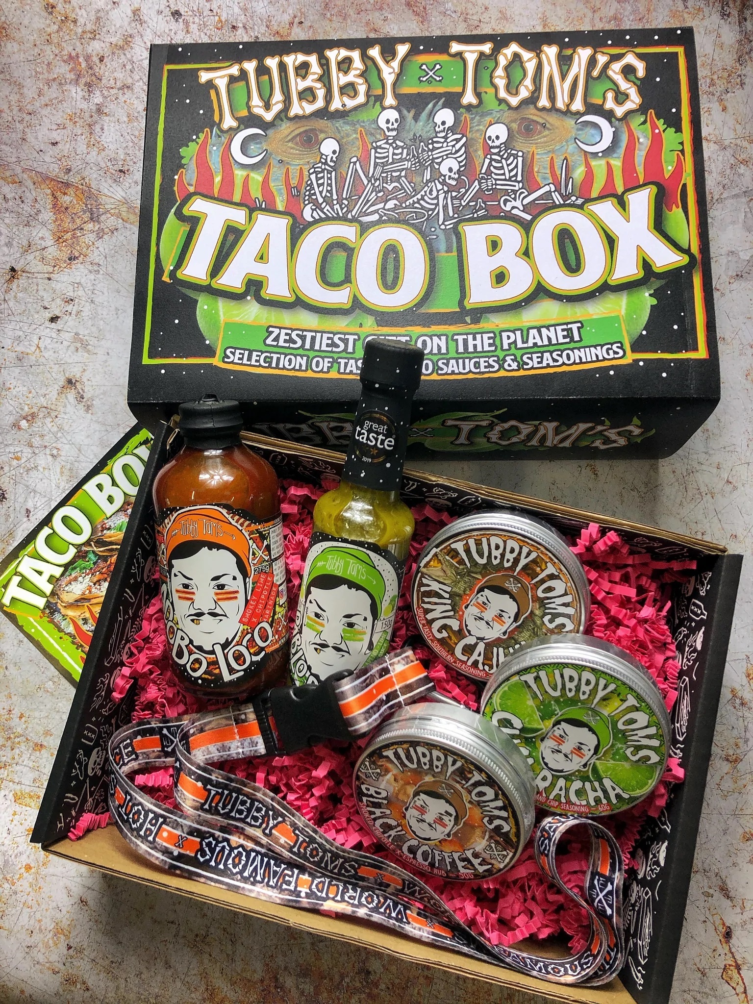 Tubby Toms -Taco Box - Ultimate Taco Sauces x Seasonings Gift Set ...